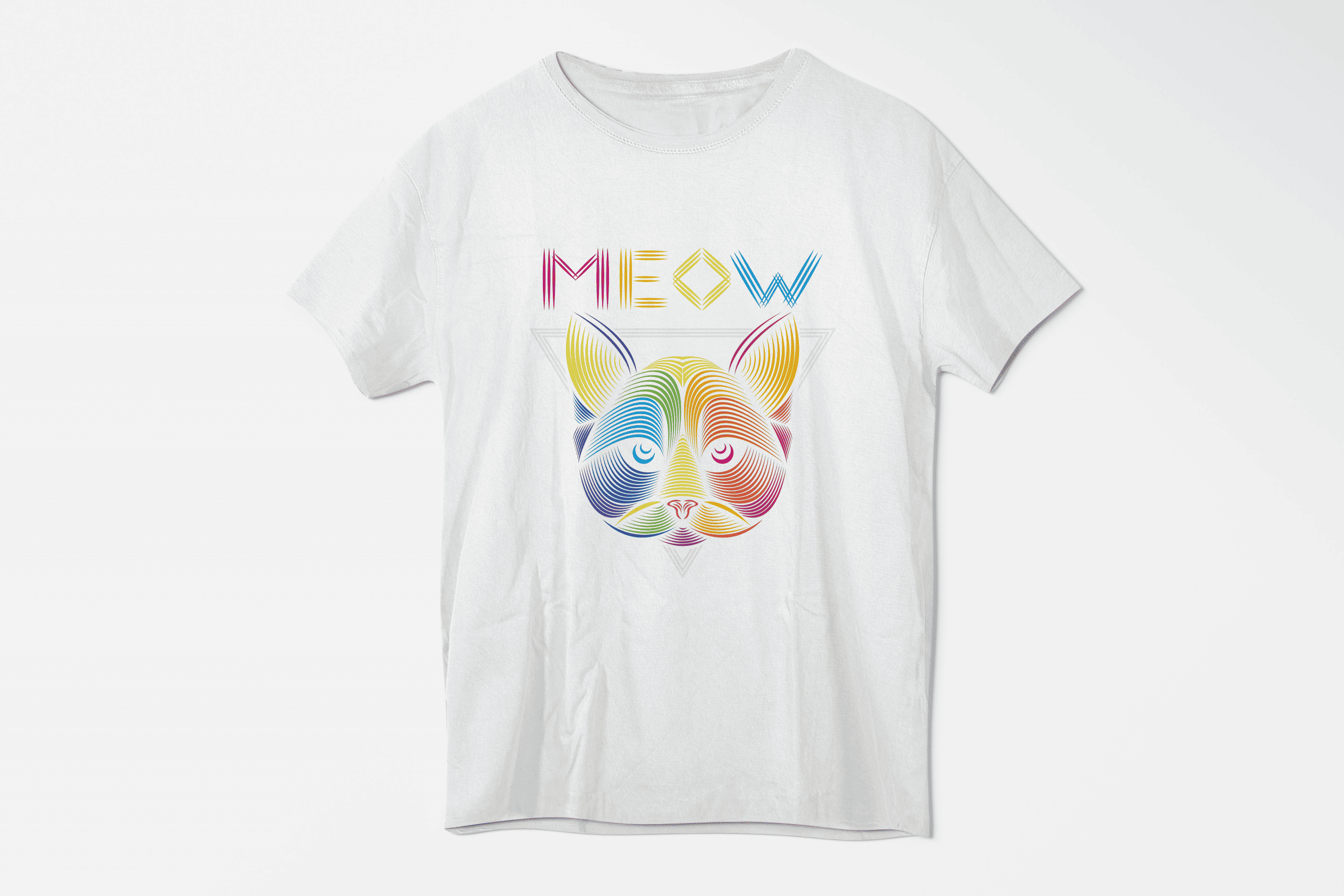 Playera personalizada con estampado de Gato - Maywayul